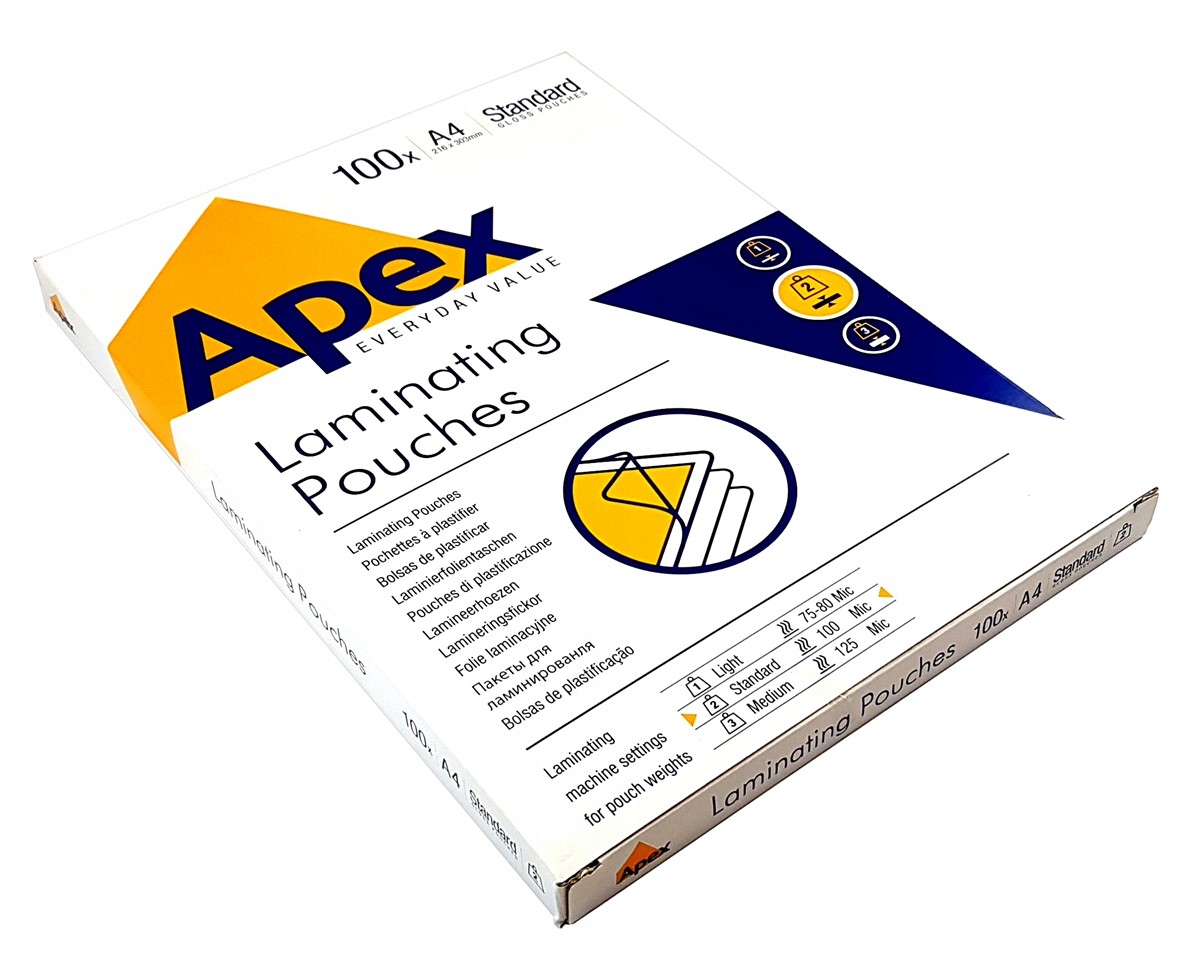 APEX FOLIA DO LAMIN.A4 100MIC 100SZT 60033 | BIURO I SZKOŁA BIURO ...